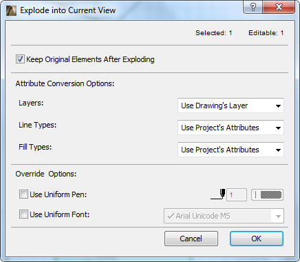 Explode into Current View