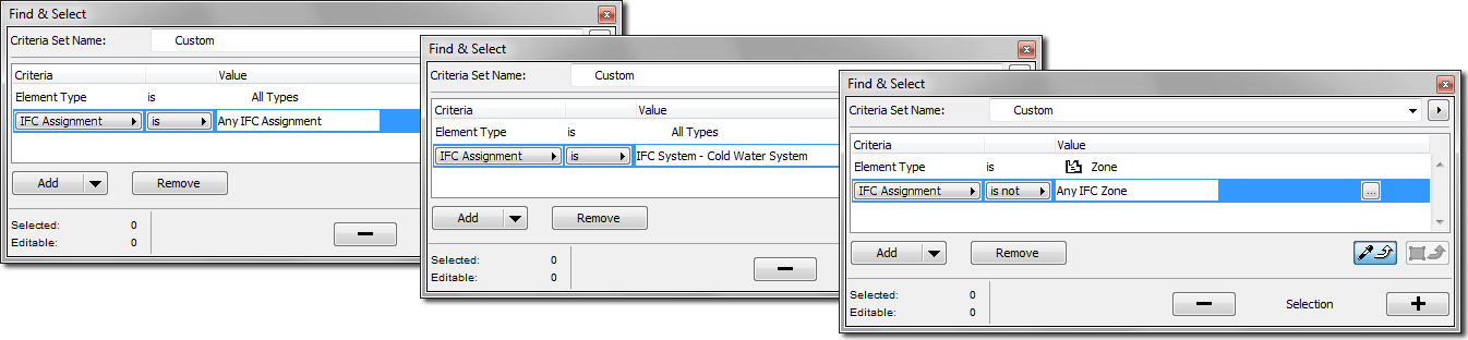 Find and Select Elements by IFC Data