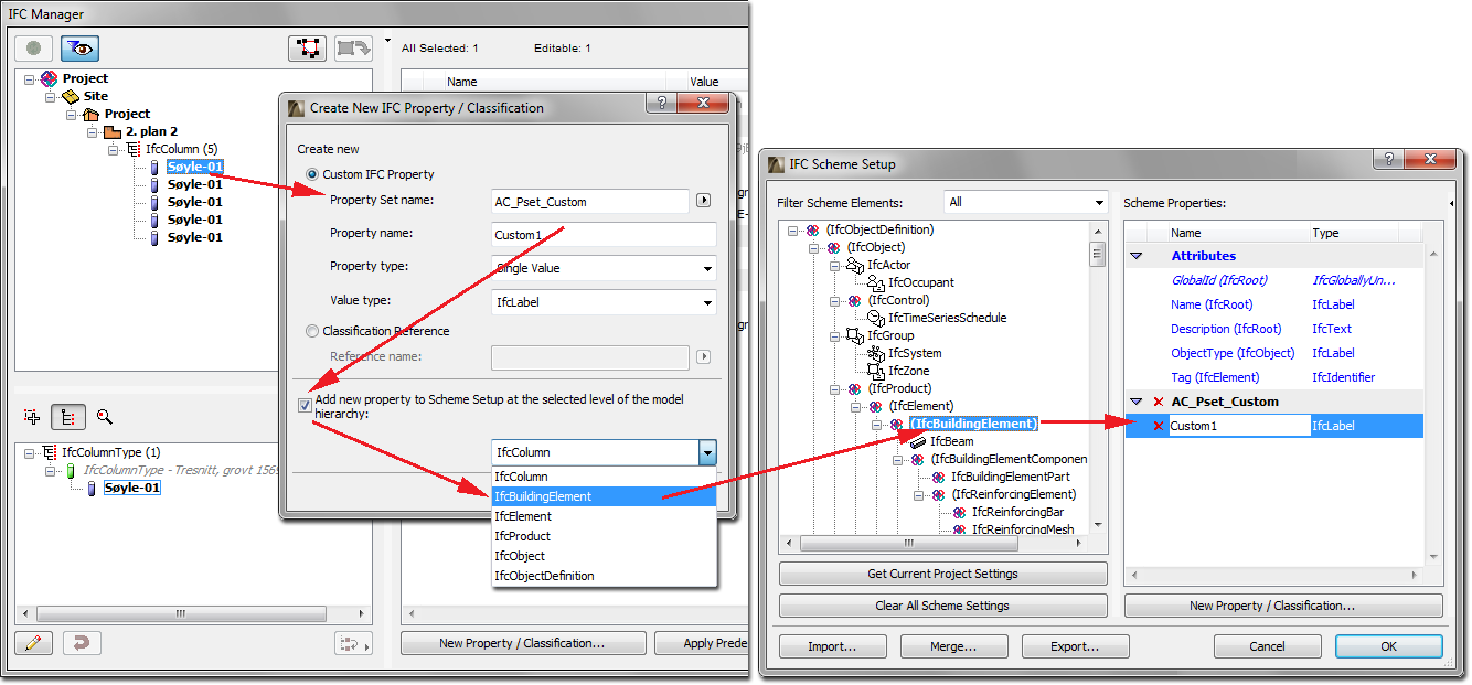 Creating and Editing IFC Data