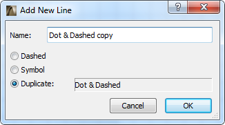 Line Types Dialog Box
