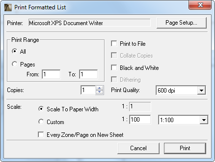 Print Interactive Schedule