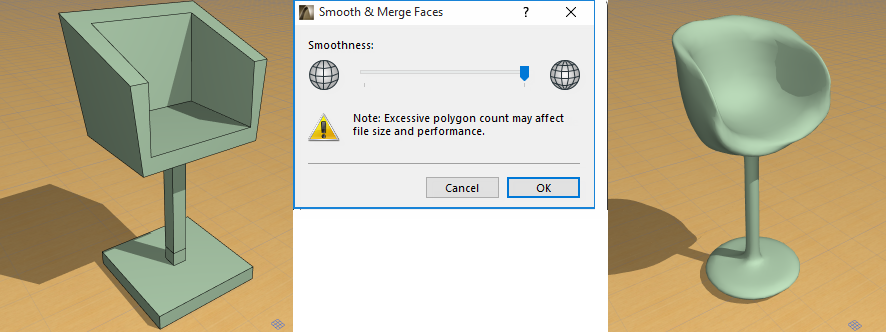 Transforming Morphs: Smooth & Merge Faces