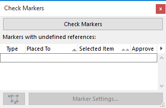 Check Markers Palette