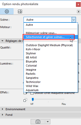 Migration des réglages de rendu et de Surface vers CineRender