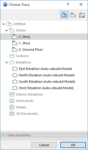 Choose a Trace Reference
