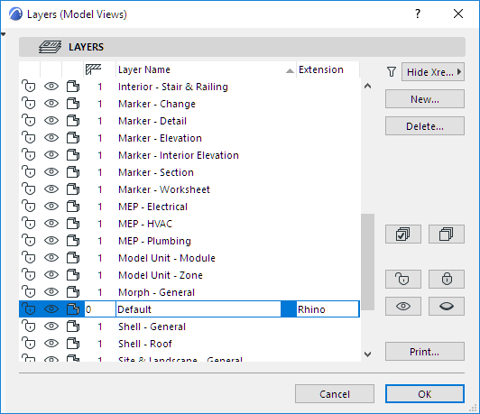 Open or Merge Rhino Model