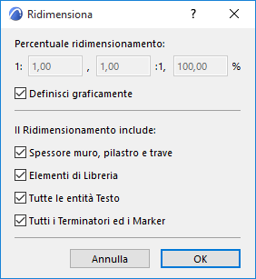 Ridimensionare (Ingrandire o Ridurre) Elementi