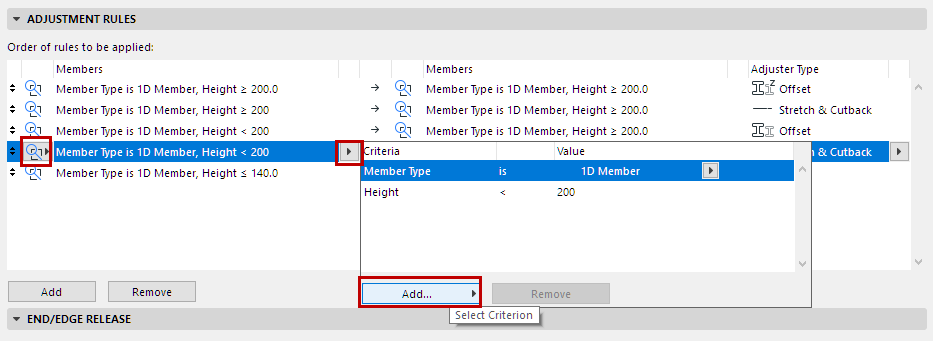 Set Up Adjustment Rules