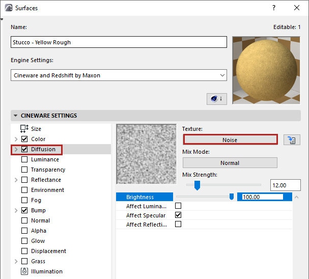 Diffusion (Cineware Surface Channel)