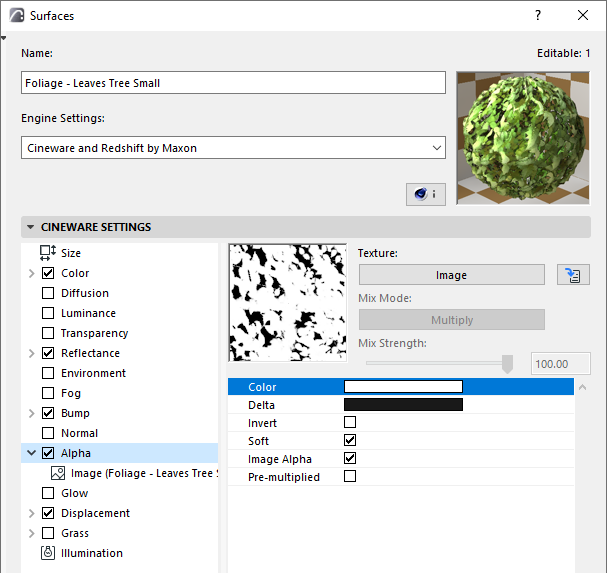 Alpha (Cineware Surface Channel)