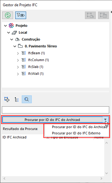Navegando no Gestor de Projeto IFC: Estrutura de Árvore