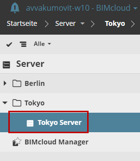 BIMcloud Server koppeln