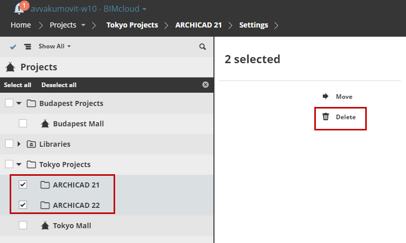 Downgrade from BIMcloud to BIMcloud Basic