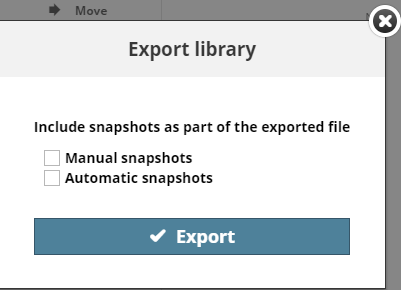 Export Project or Library