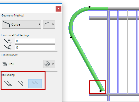 Railing Ends (Toprail, Handrail, Rail)