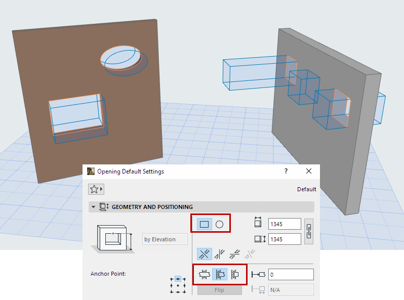 Modeling Engineering Openings