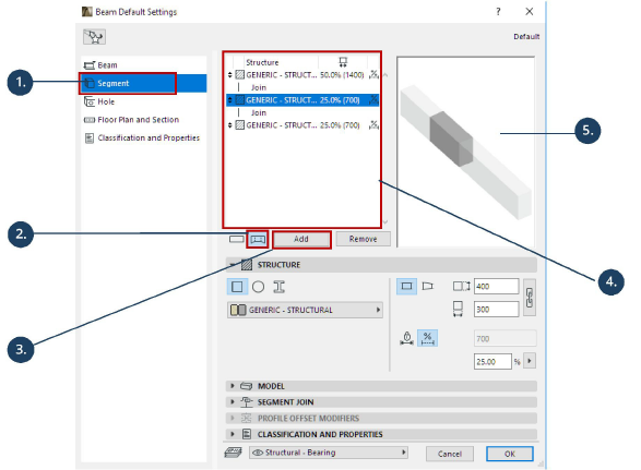Create a Multi-Segment Beam