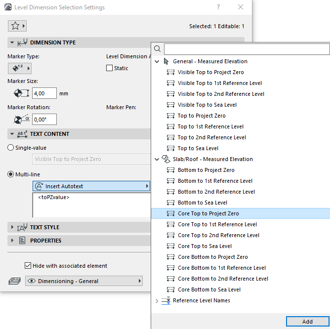 Level Dimension improvements